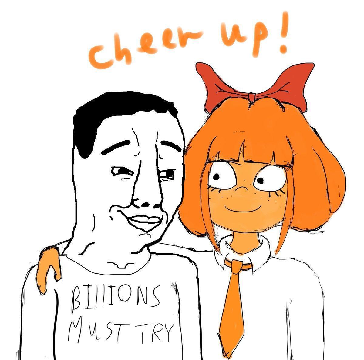 Post 4697: billions_must_try cheer_up happy mymy niggerwiggle smiling variant:chudjak